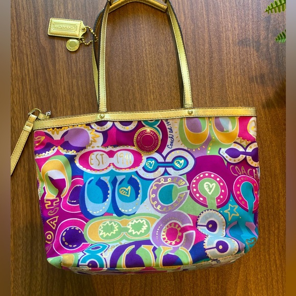 Coach | Bags | Coach Poppy Collection Purse With Matching Wallet | Poshmark